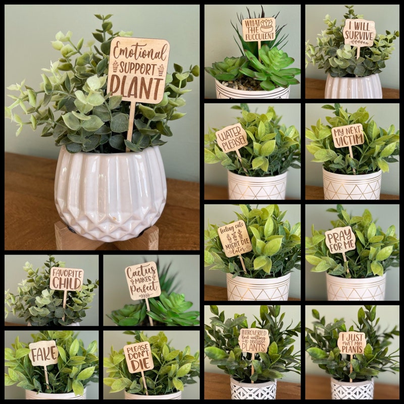 Plant signs - Etsy