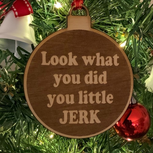 Laser Engraved Round Wood Home Alone Youre What the French - Etsy