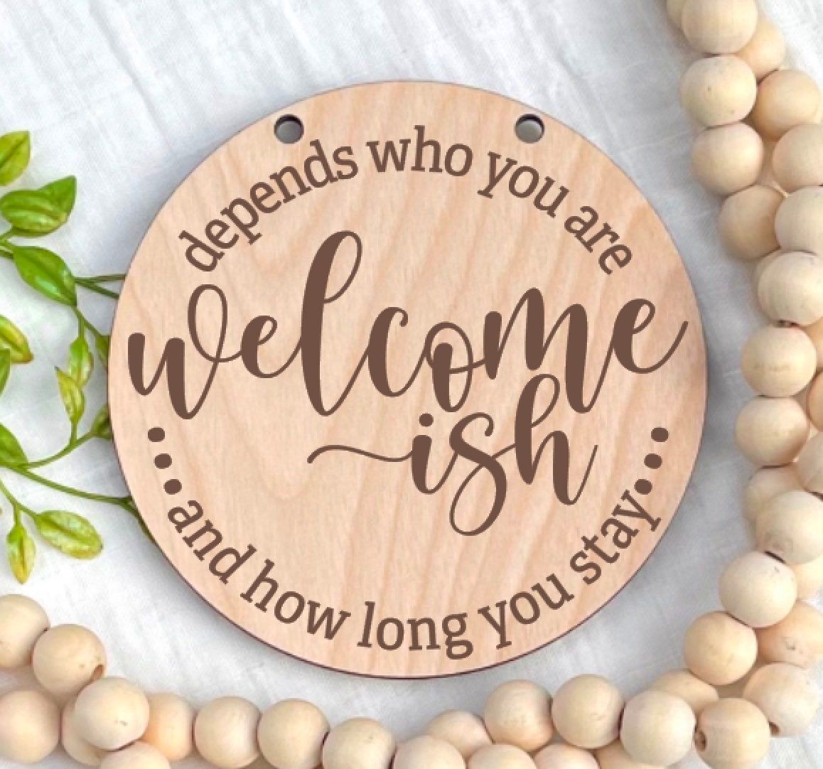 Welcome Ish Door Sign Funny Welcome Sign Sarcastic Front | Etsy