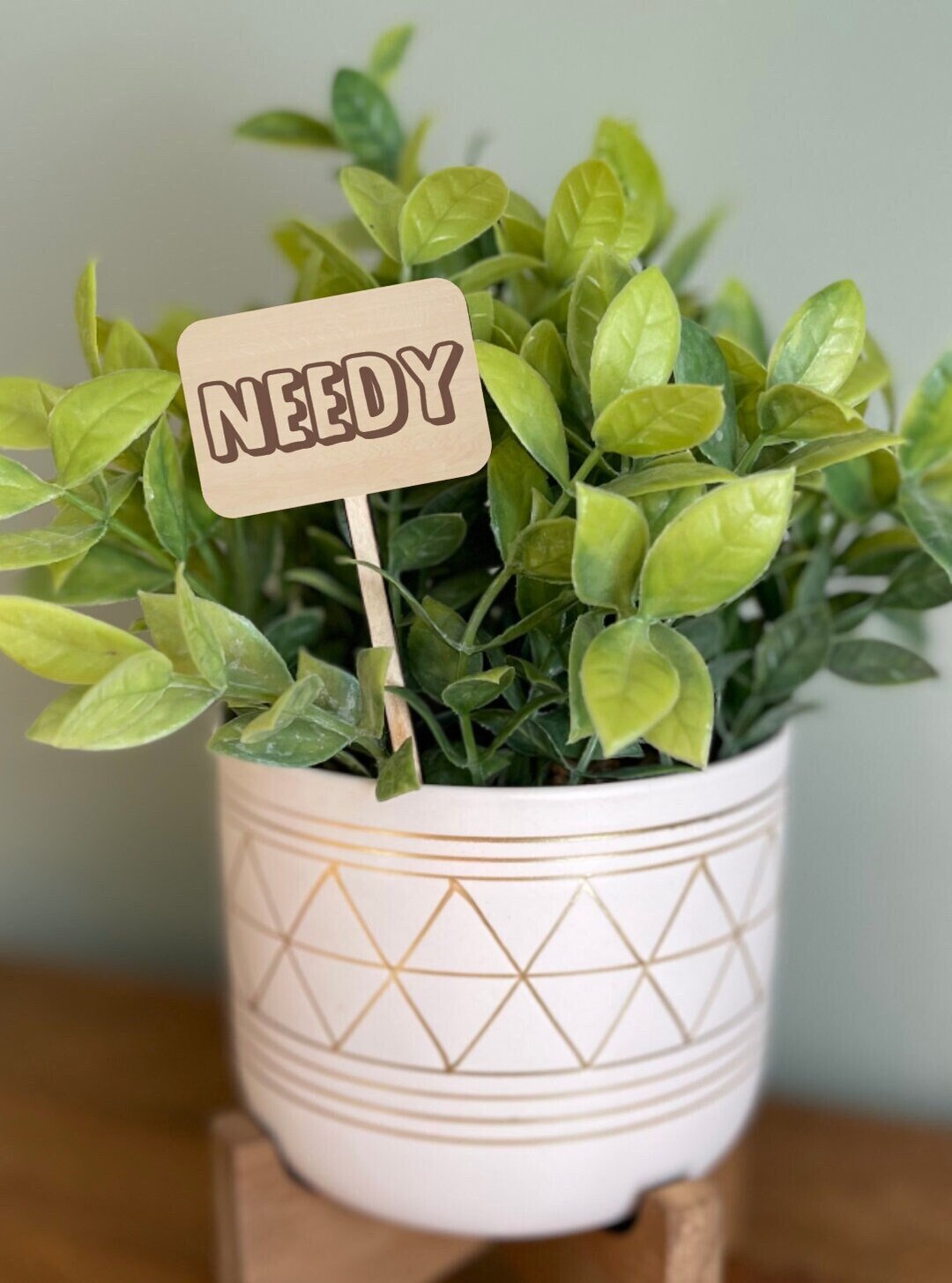 Needy, Funny Plant Marker, Engraved Plant Stake, Funny Plant Sign, Gift ...