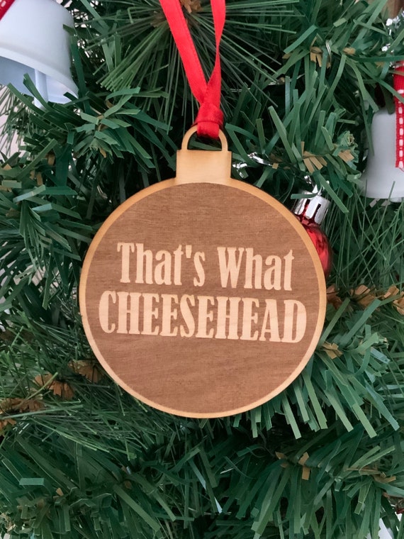 Laser Engraved Round Wood Christmas Ornament Thats What | Etsy