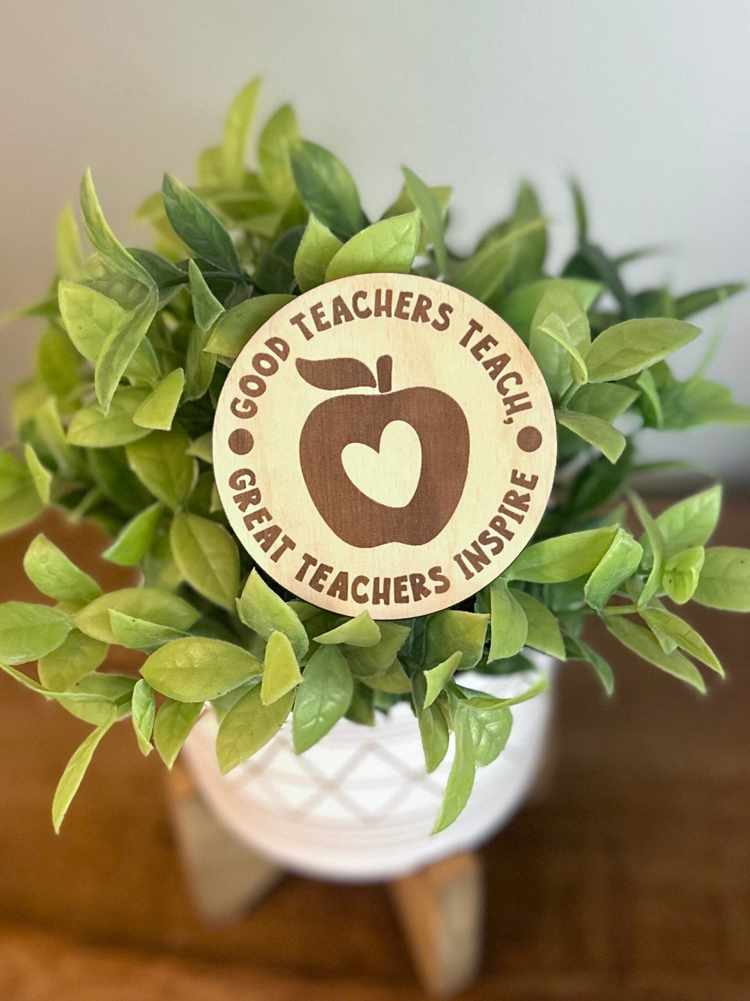 Teacher Appreciation Refrigerator Magnet, Wood Fridge Magnet, Classroom ...