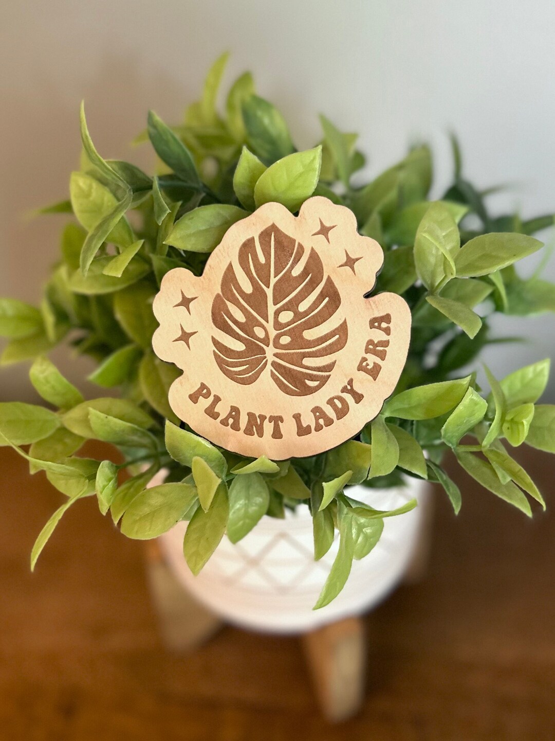 Plant Lady Era Refrigerator Magnet, Wood Fridge Magnet, Kitchen Decor ...