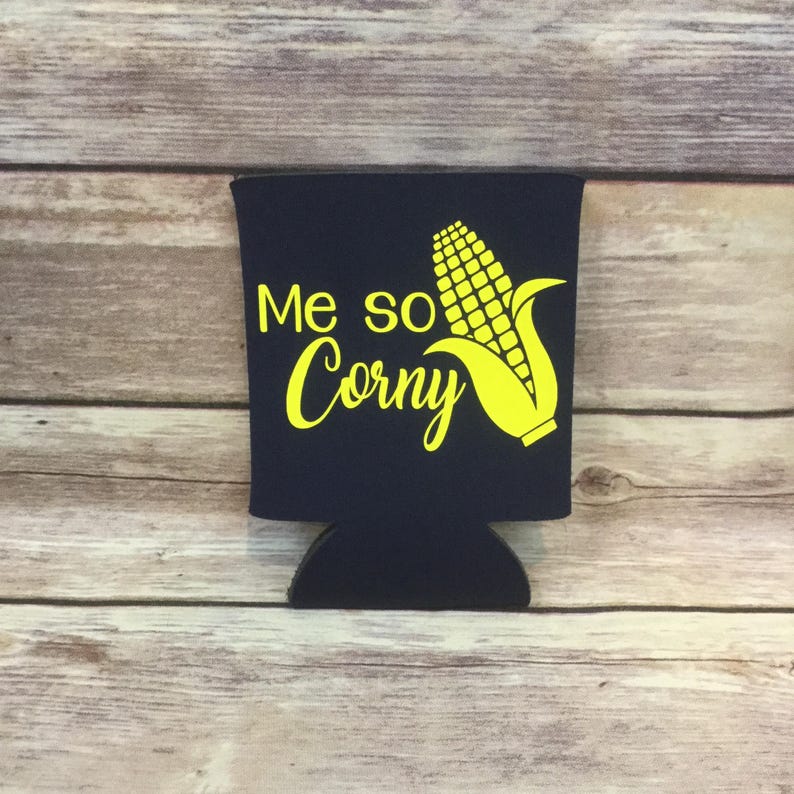 Me so Corny Corn Cob Funny Can Cooler Beverage Holder Drink - Etsy