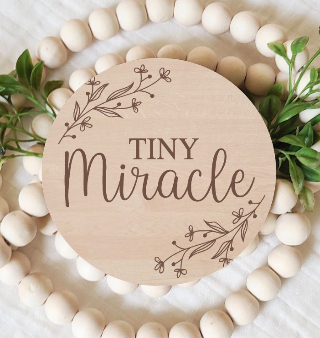 Tiny Miracle, Birth Announcement Sign, Star, New Baby, Newborn Photo ...