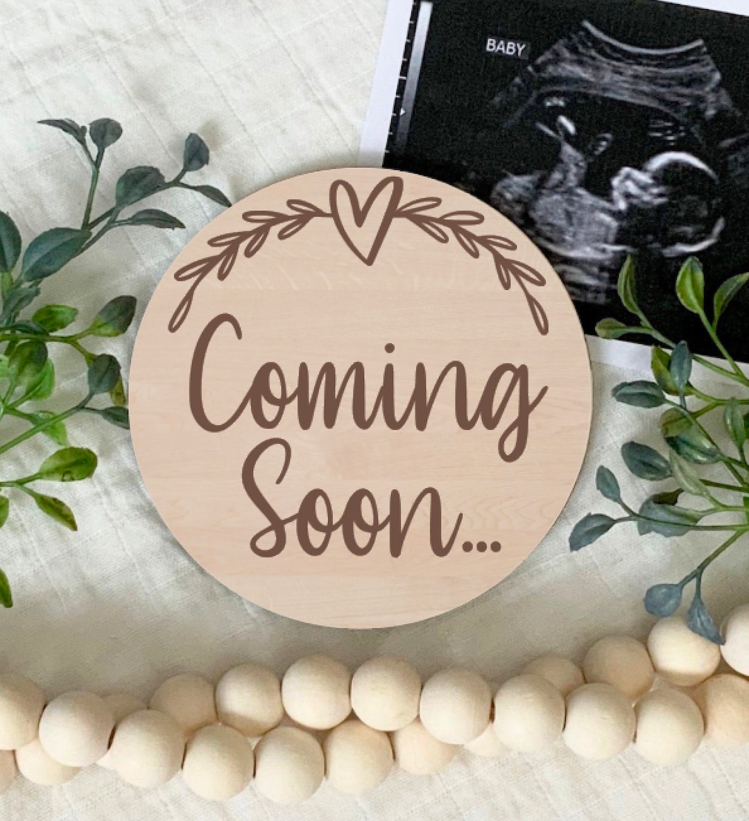 Pregnancy Announcement Sign, New Baby, Coming Soon, Maternity Photo ...