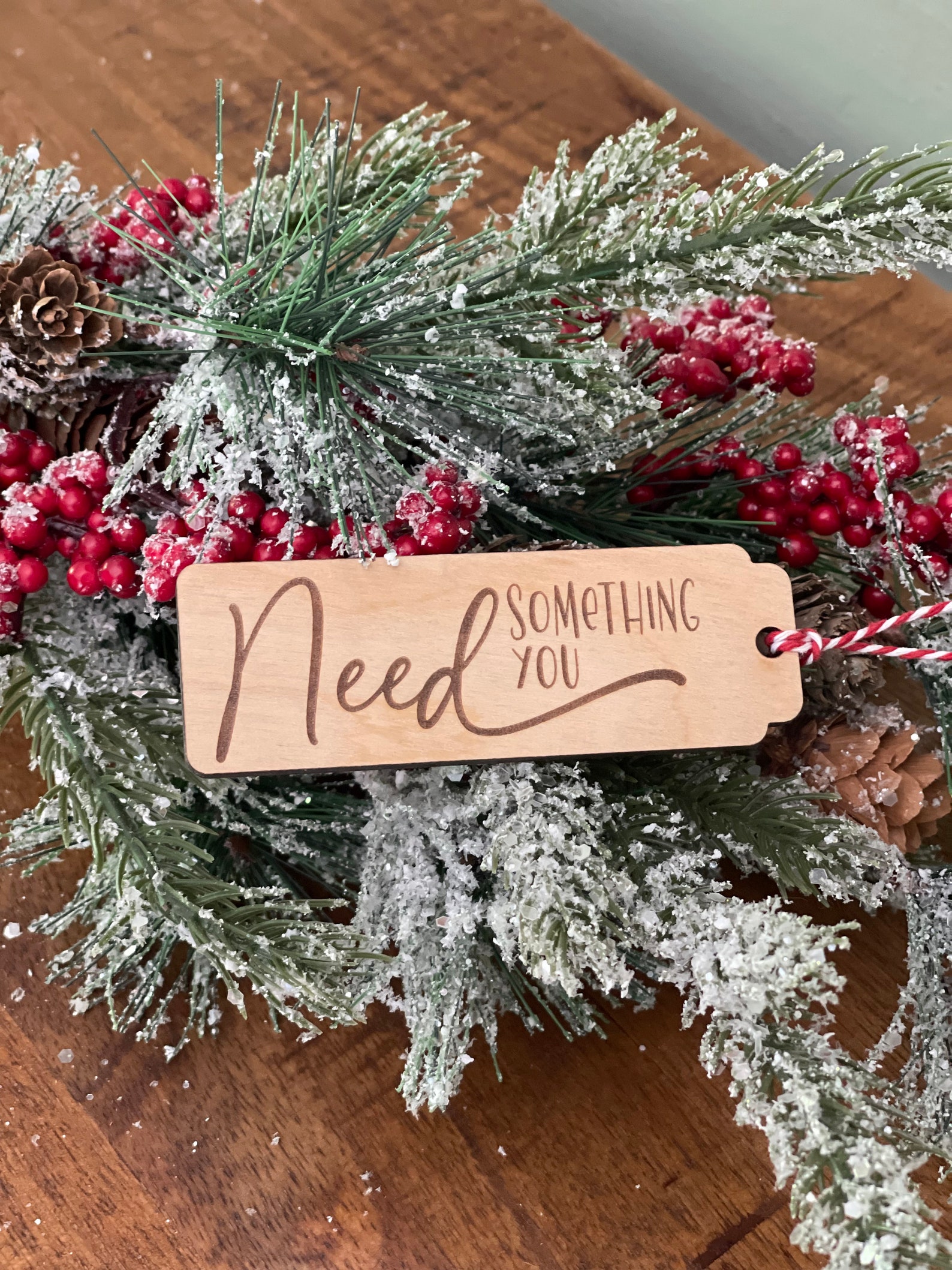 Reusable Wood Christmas Gift Tags, Something You Want, Something You ...