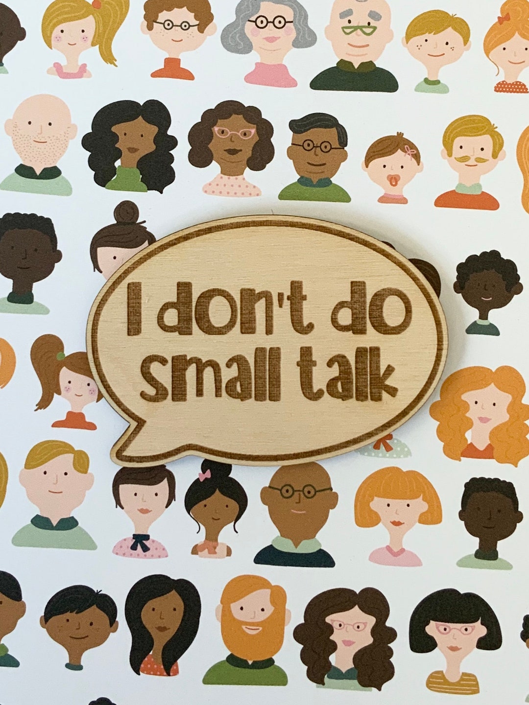 Laser Engraved Magnet, Laser Cut Wood Cut Out, Speech Bubble, I Don’t ...