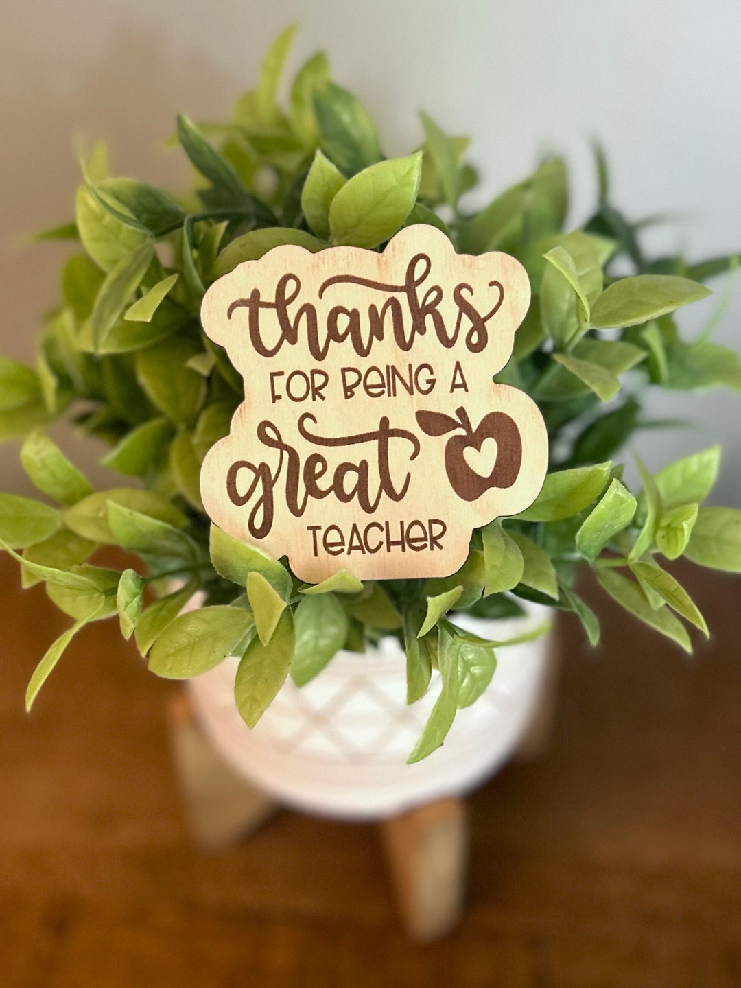 Teacher Appreciation Refrigerator Magnet, Wood Fridge Magnet, Classroom ...