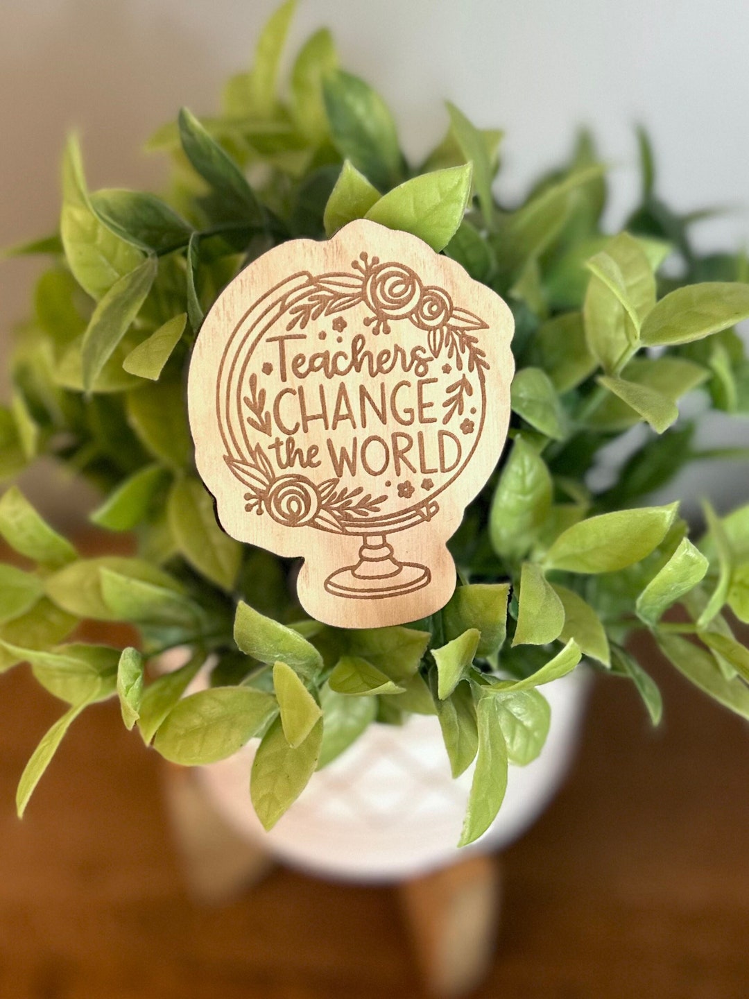 Teacher Appreciation Refrigerator Magnet, Wood Fridge Magnet, Classroom ...