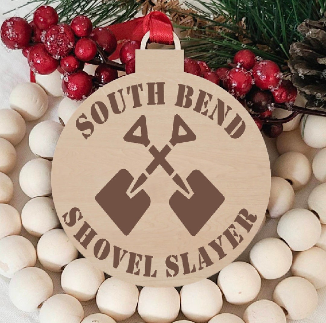 Laser Engraved Round Wood Christmas Ornament Home Alone South Bend ...