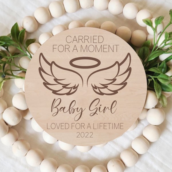 Baby Girl Memorial Plaque - Etsy
