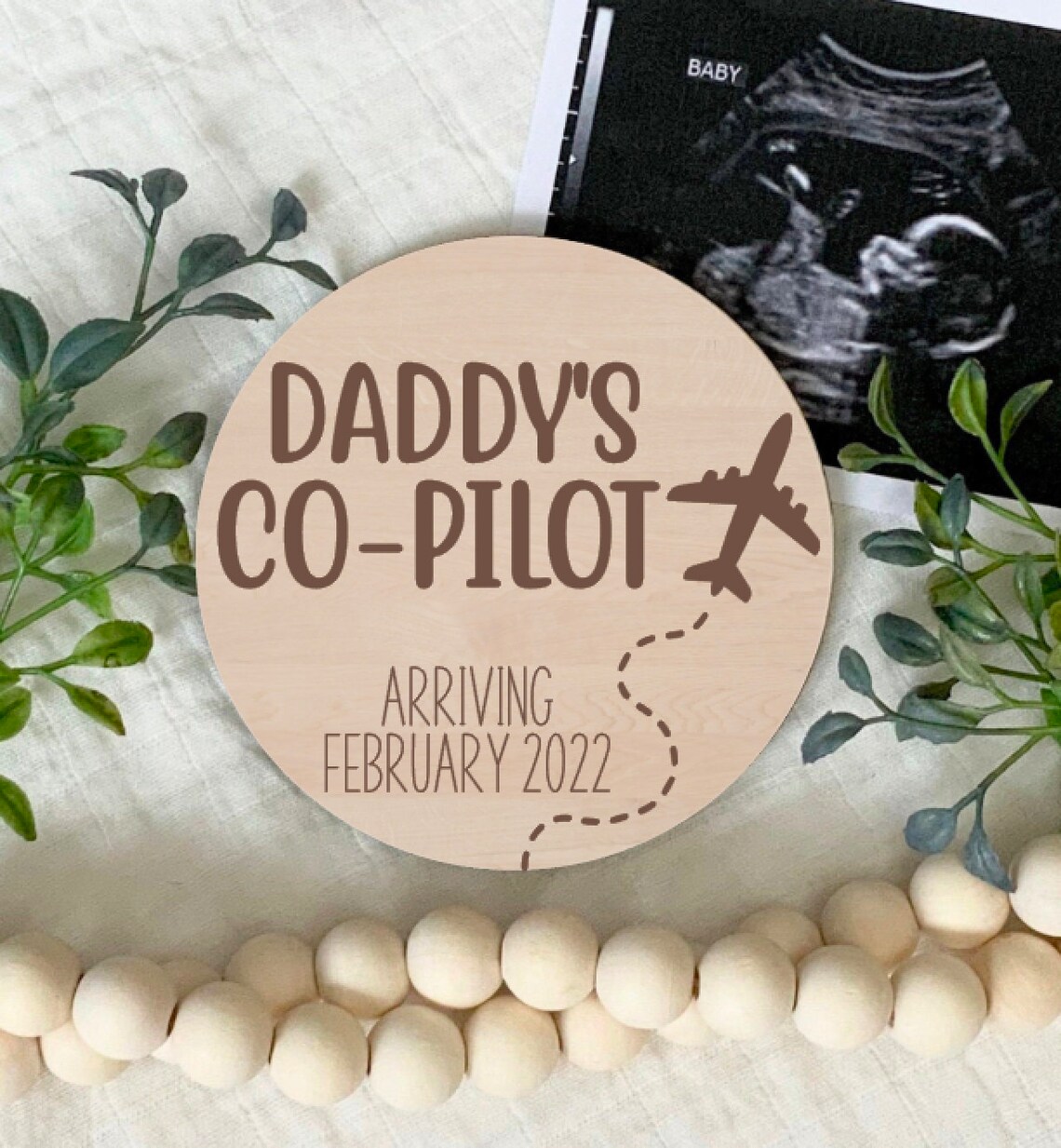 Daddy's Co-Pilot Pregnancy Announcement Sign Pilot | Etsy