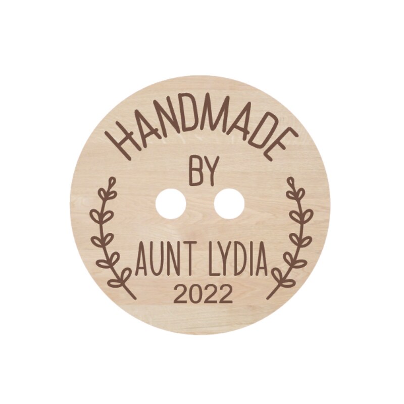 Engraved Wood Button - Etsy