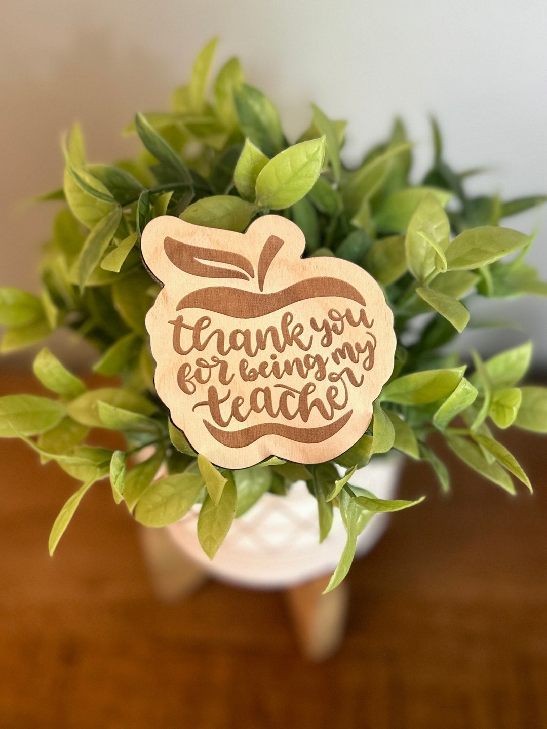 Teacher Appreciation Refrigerator Magnet, Wood Fridge Magnet, Classroom ...