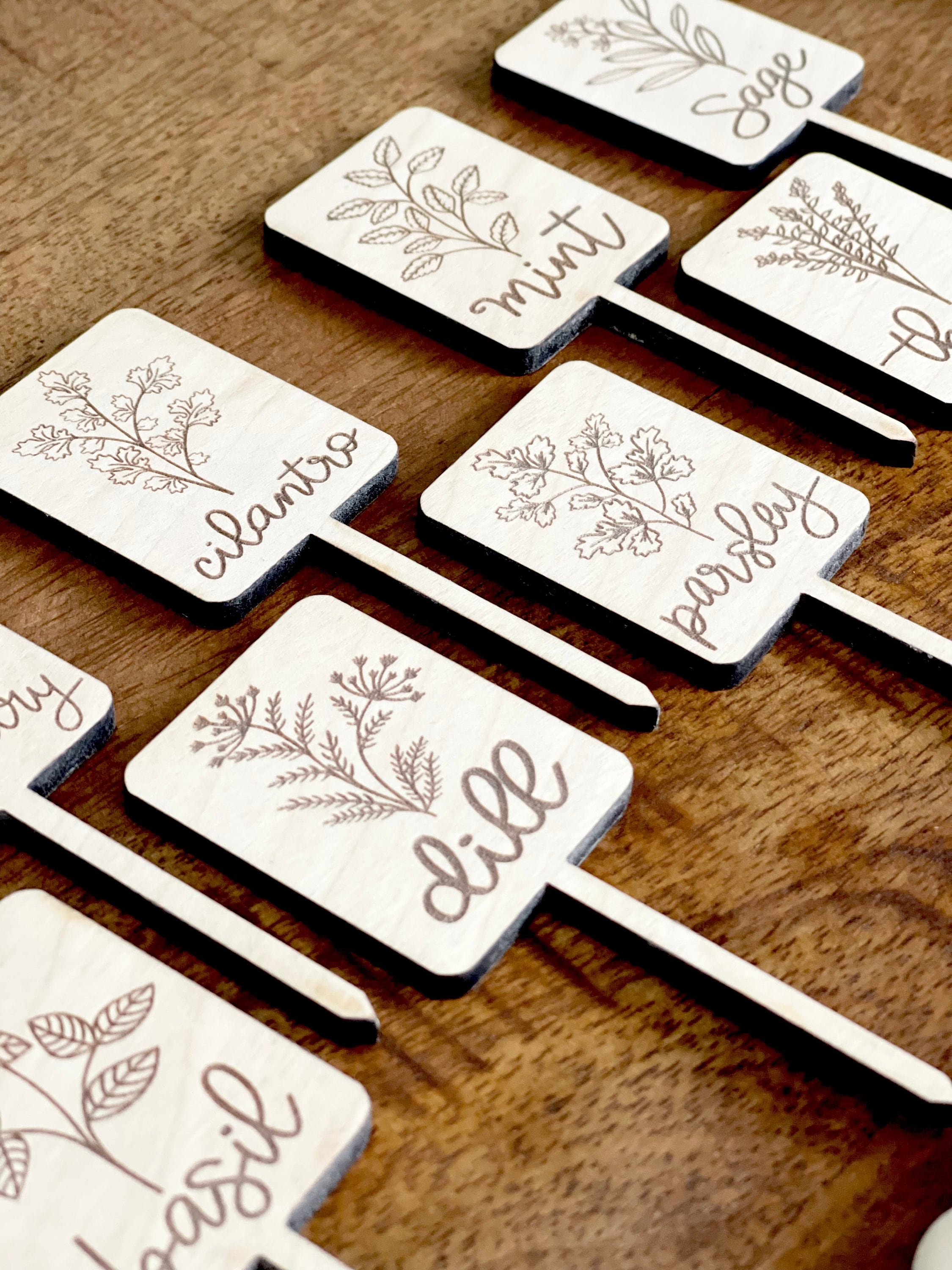 Single Herb Marker Herb Plant Markers Herb Tags Garden - Etsy