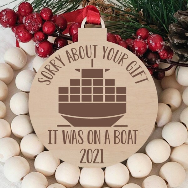 Cargo Ship Ornament - Etsy