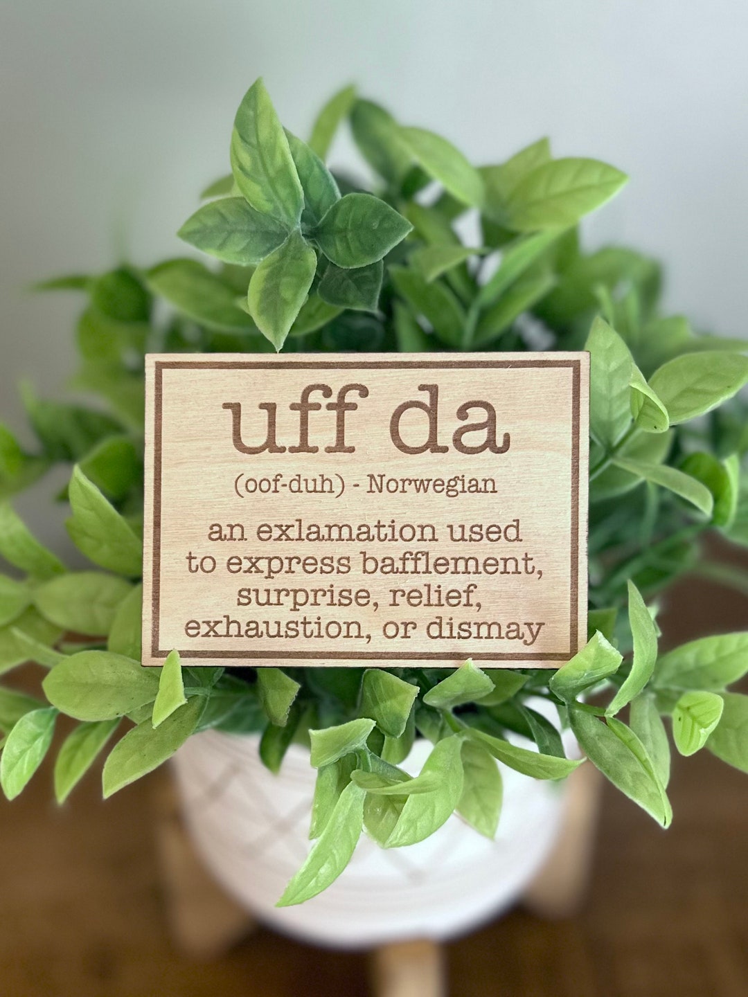 Uff Da Definition Magnet, Norwegian Refrigerator Magnet, Norwegian Home ...