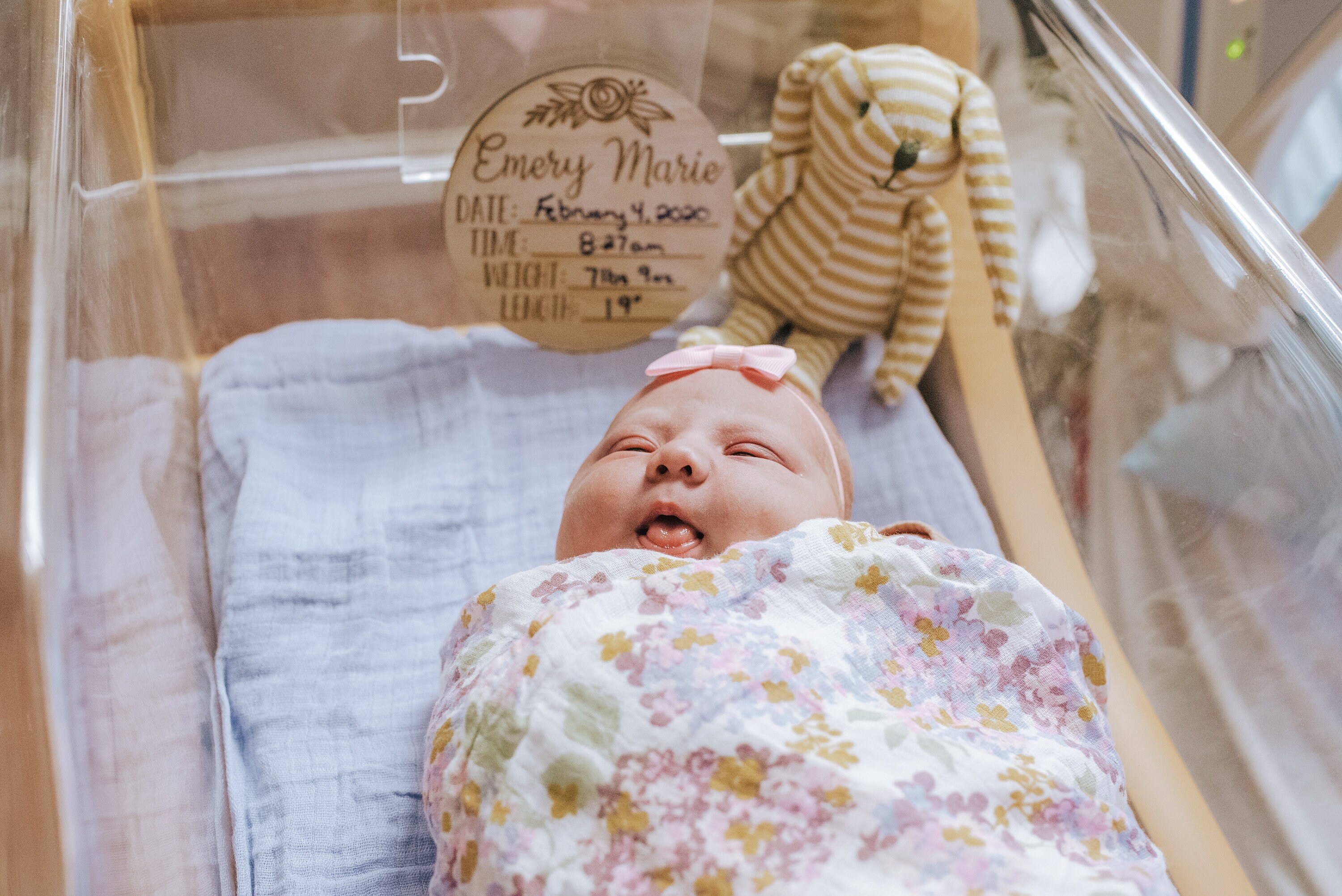 Rainbow Baby Birth Announcement Sign, Birth Stats, Laser Engraved Wood ...