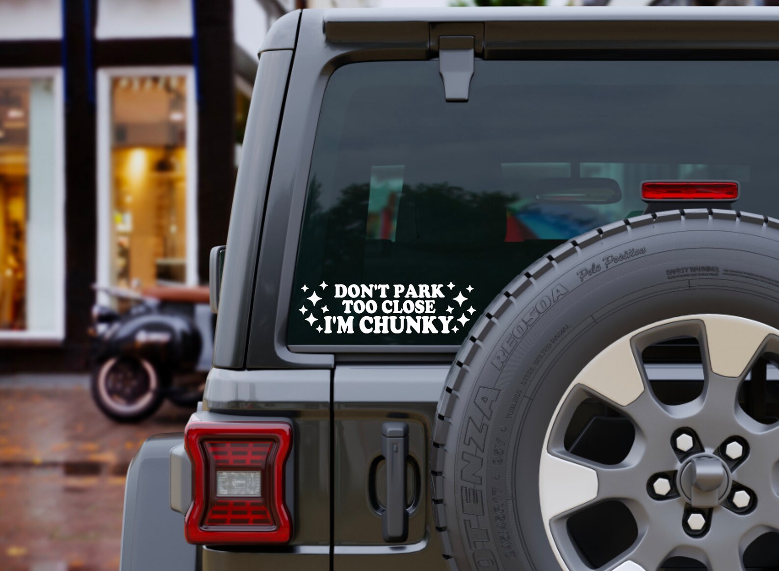 Don't Part Too Close I'm Chunky Car Decal, Vinyl Bumper Sticker, Funny ...