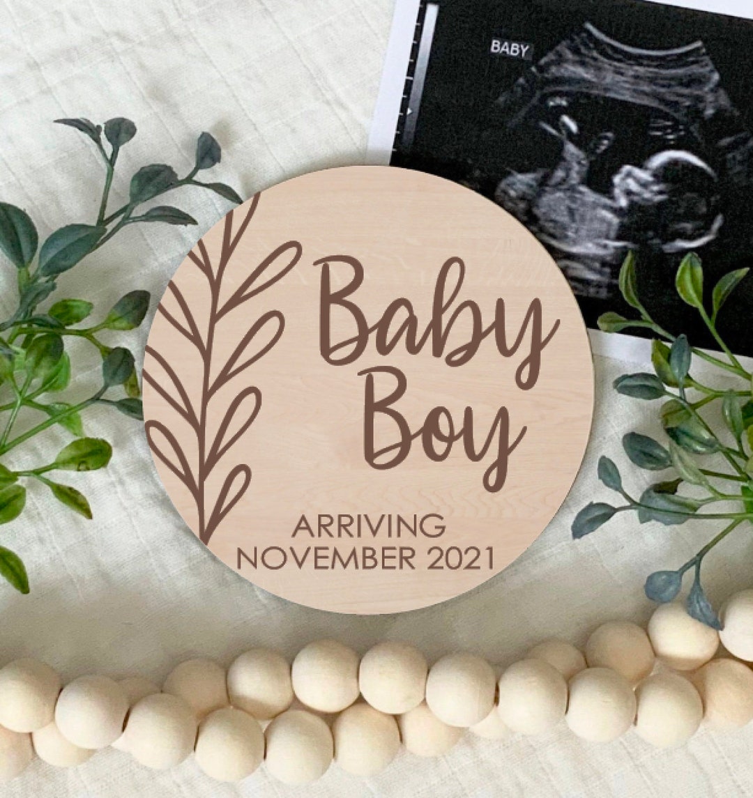 Baby Boy, Pregnancy Announcement Sign, New Baby, Coming Soon, Maternity ...