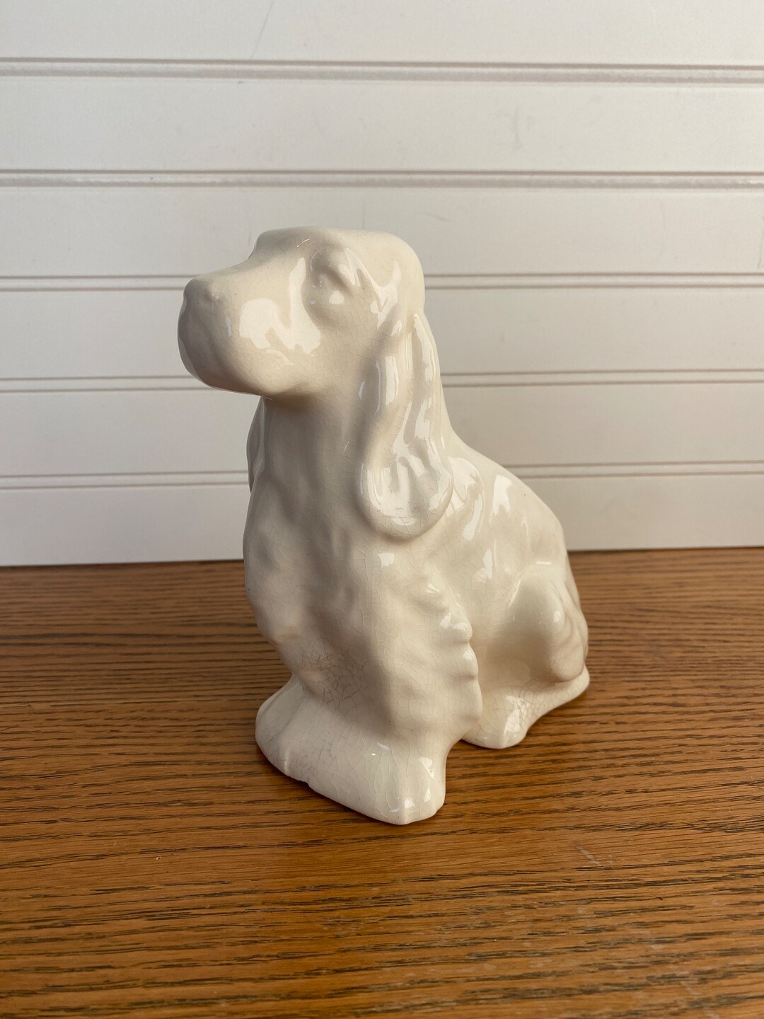 Vintage Cameron Clay Pottery White Cocker Spaniel Planter - Etsy