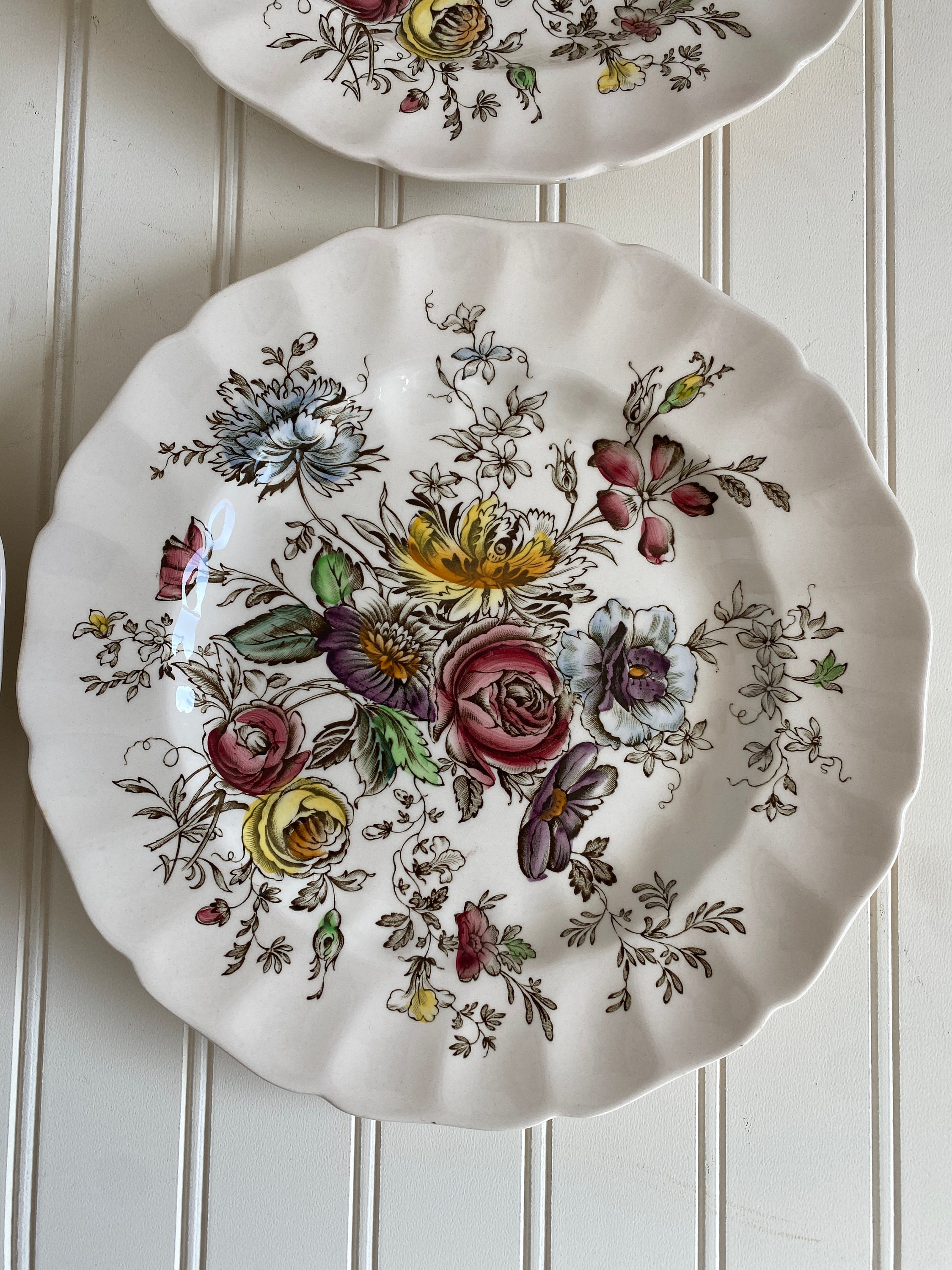 Johnson Brothers Sheraton Dinner Plates Set 4 Made in England - Etsy