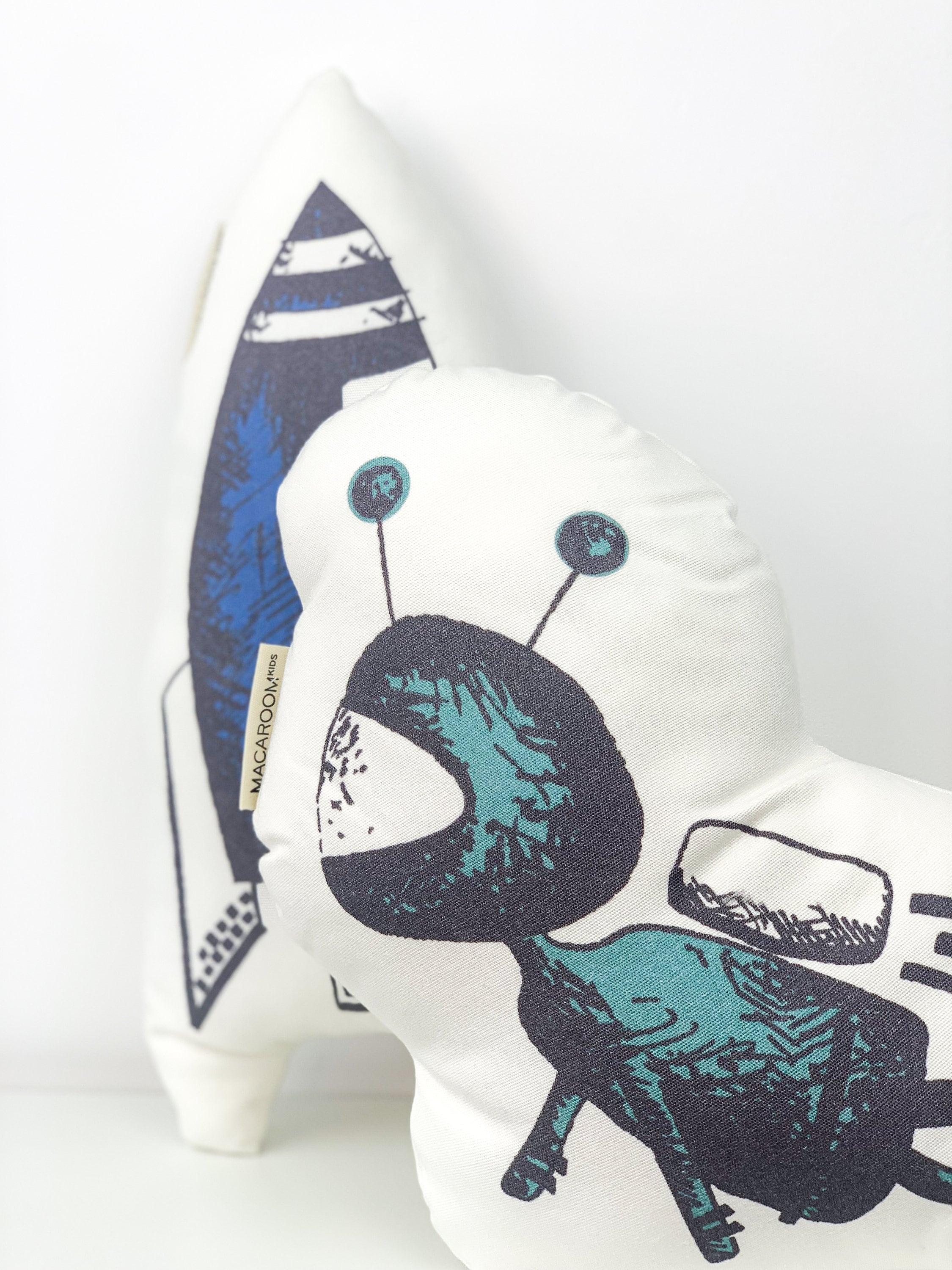 SPACE ASTRONAUT PLANET Rocket Pillow Spaceship Cotton - Etsy