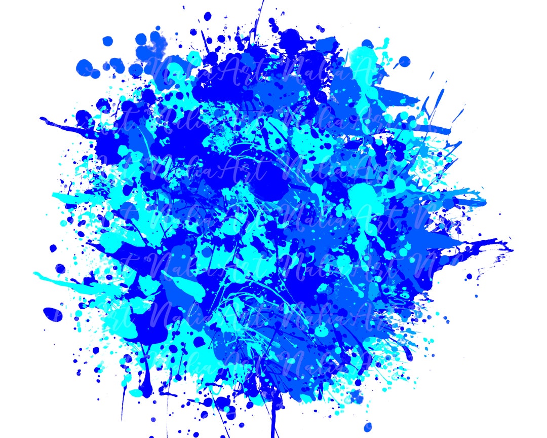 Background Paint Splatter Blue Splash Frame Splatter Background ...