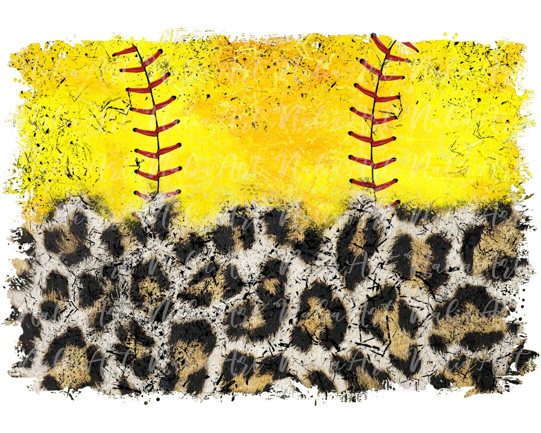 Background Leopard and Softball Grunge Distressed Print Leopard Splash ...
