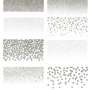 Silver Glitter Border, Confetti Borders,clipart Silver, Glitter Clip ...