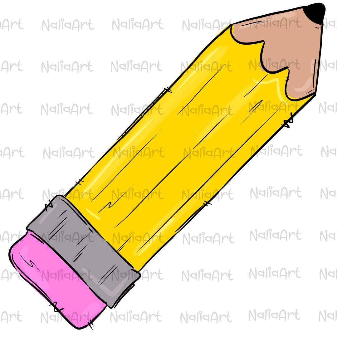 Teacher Sublimation Design PNG Pencil Hand Drawn Digital Download Art ...