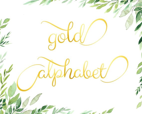 Scrapbooking Papercraft invitationsrt PNG Gold Foil Alphabet Digital ...