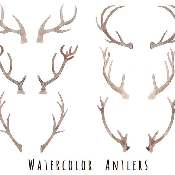 Deer Antler Clip Art - Etsy