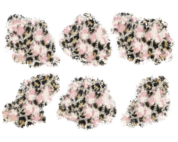 Background Leopard Pink Cow Distressed Print Leopard Cow - Etsy