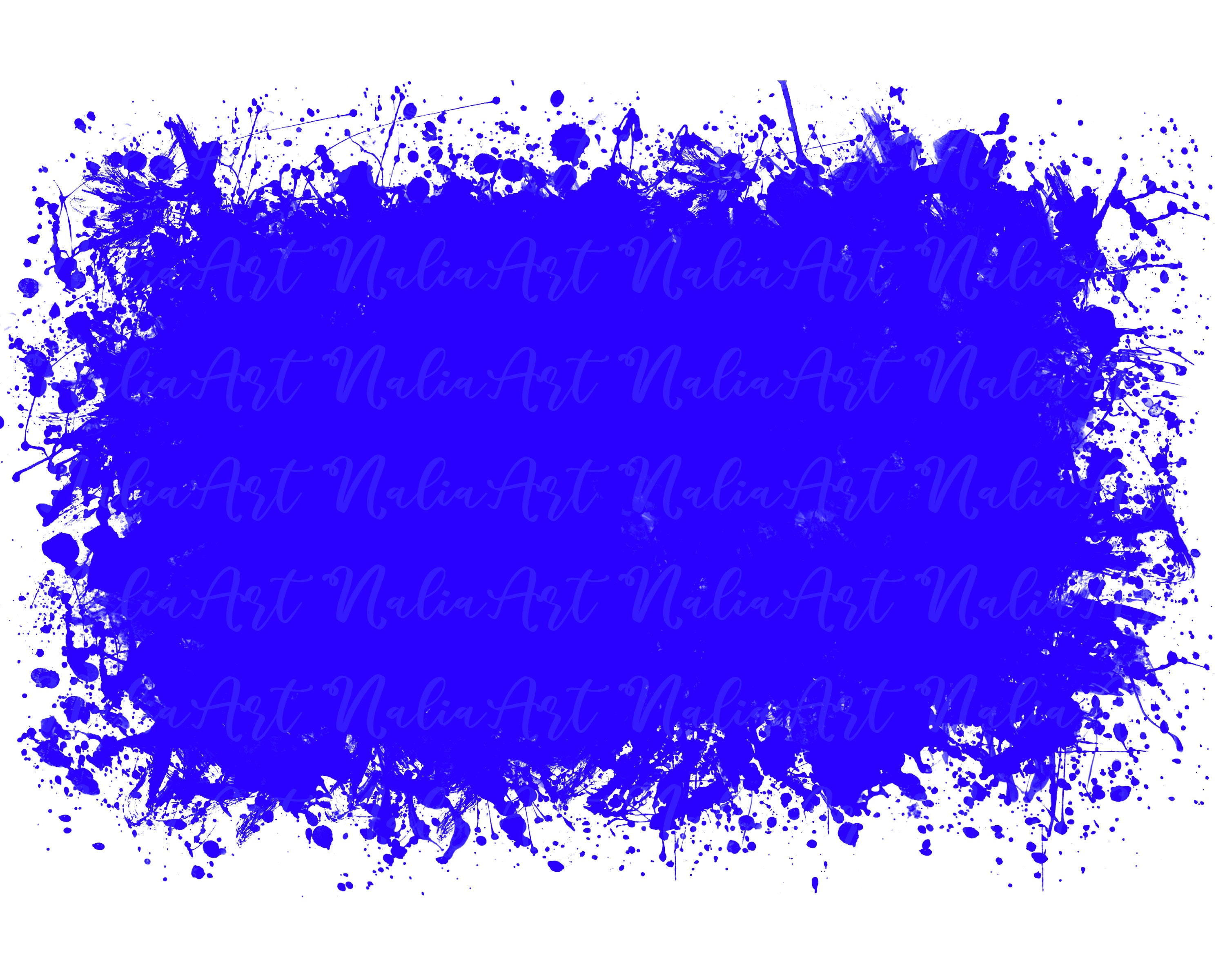 Blue Paint Splatter Vector
