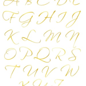 Gold Alphabet Clip Art, Foil Gold Alphabet, Digital Clipart, Numbers ...