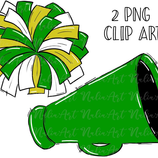 Green and Gold Cheerleading - Etsy