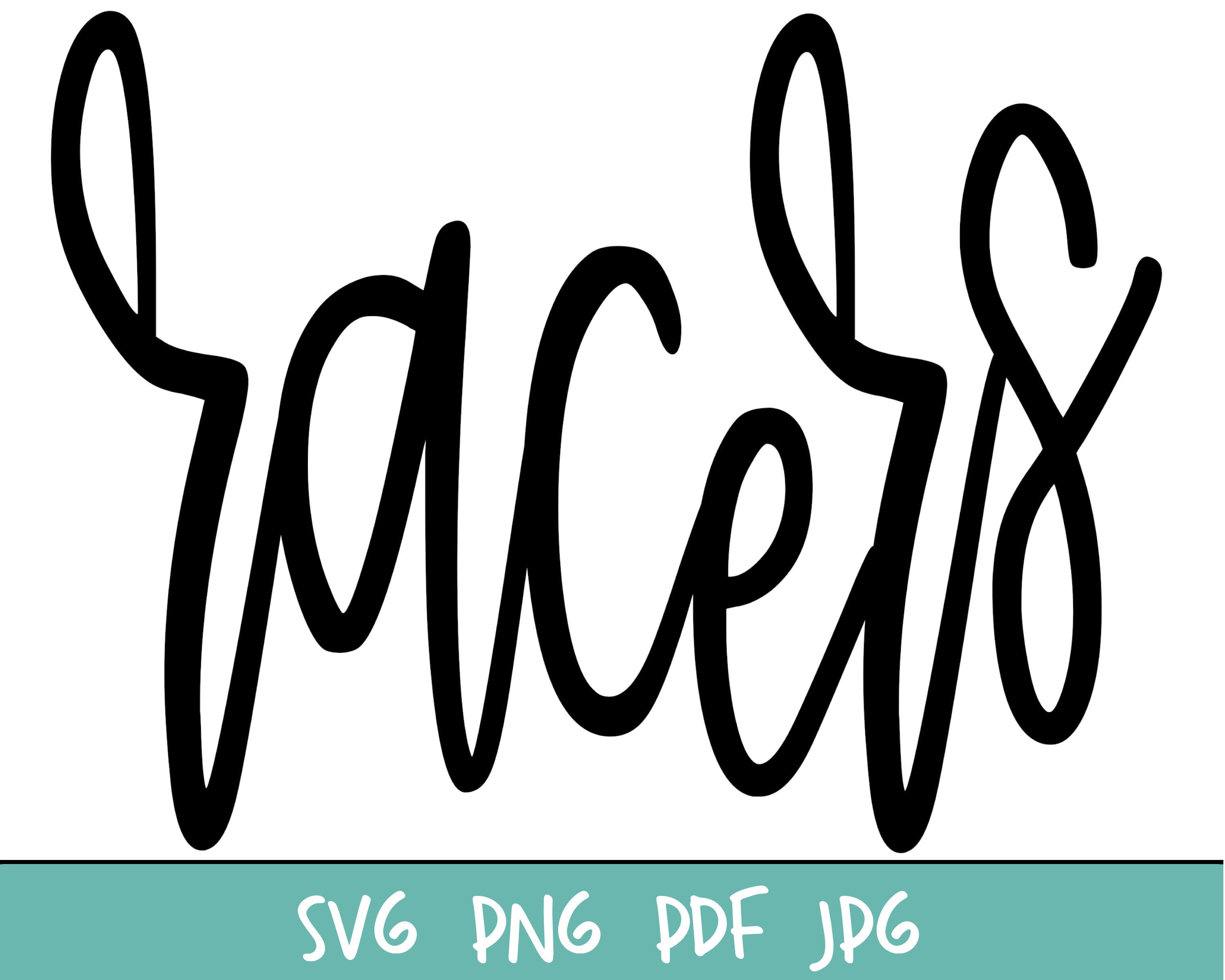 Racers Mascot Hand Lettered Sublimation Design SVG Game Day - Etsy