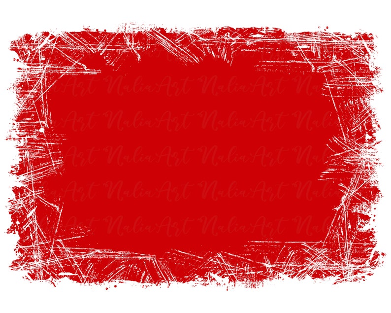 Frame Splatter Red Background Printable Artwork Splash - Etsy
