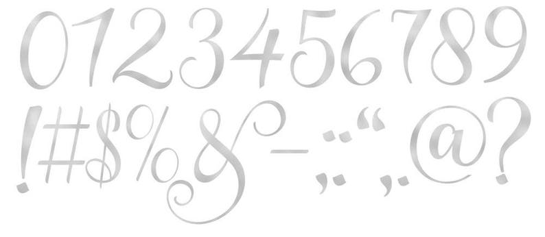 Silver Alphabet Clip Art, Silver Foil Alphabet, Digital Clipart ...