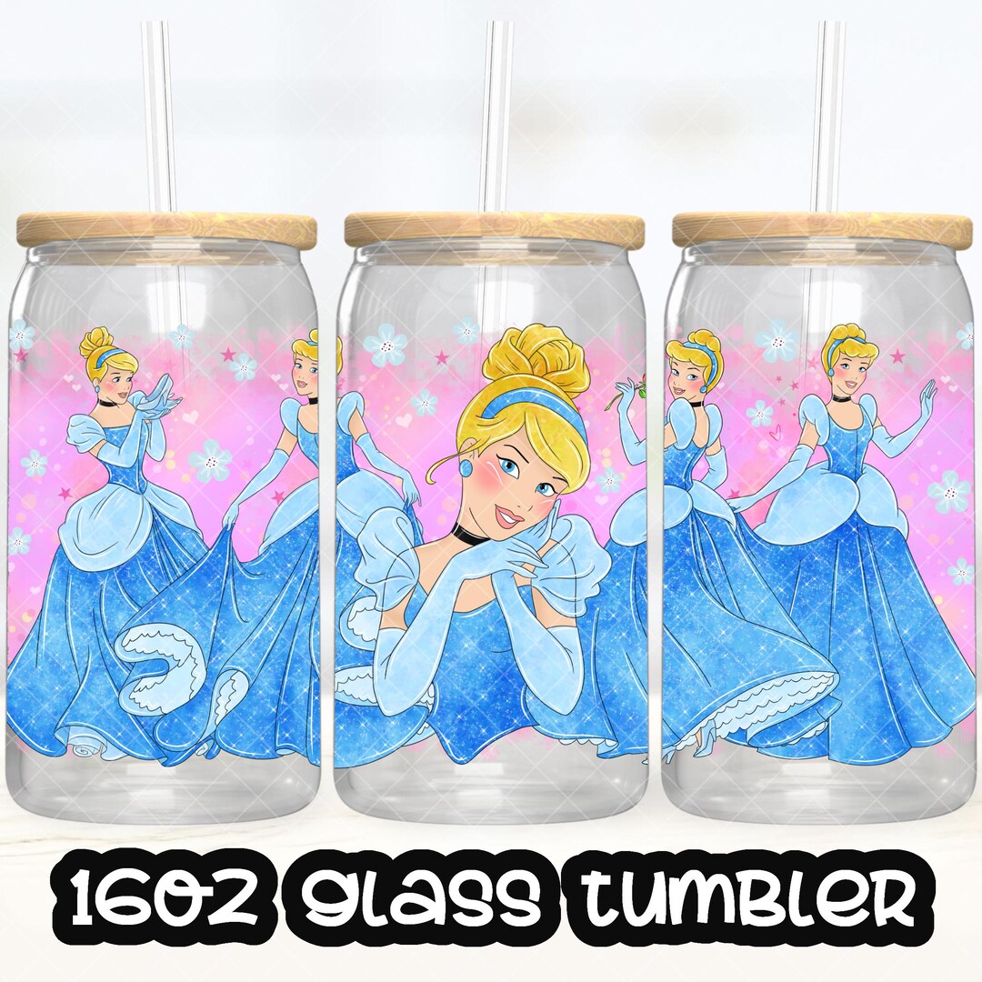 Anime Cartoon Princess Cinderella Cup PNG File DIGITAL DOWNLOAD 16oz ...