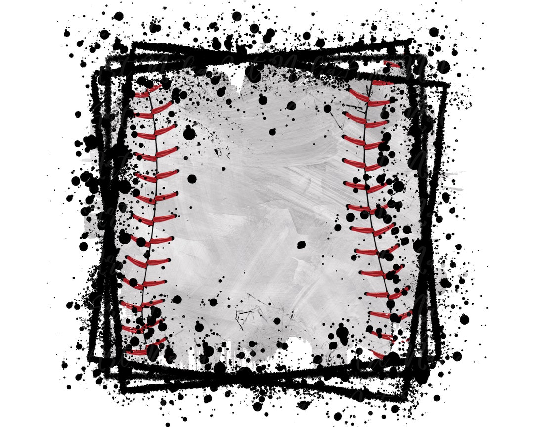 Background Baseball Grunge Distressed Print Baseball Splash Frame ...