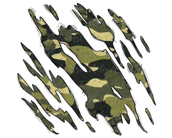 Ripped Scratch Mark Background Camouflage Grunge Splash Frame - Etsy