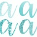 Alphabet Clip Art, Glitter Foil Blue Alphabet, Digital Clipart, Letters ...