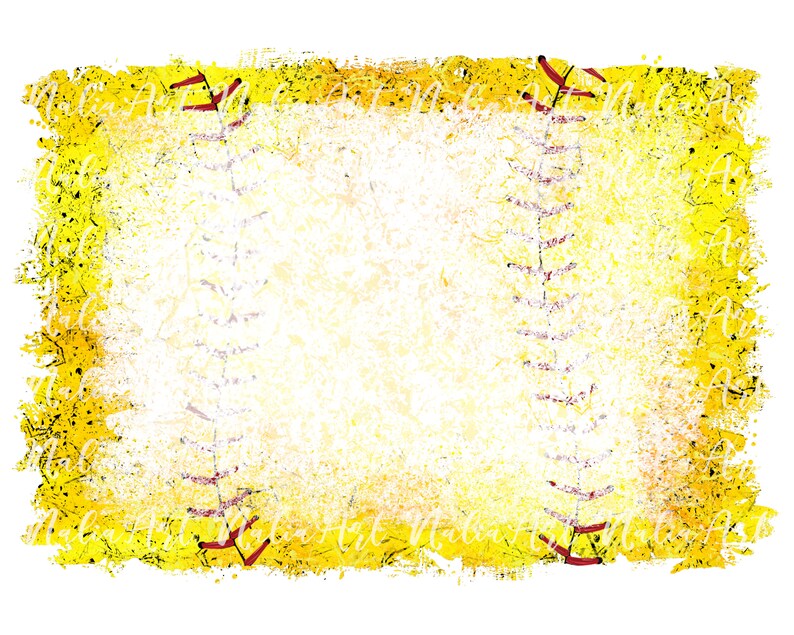 Background Softball Distressed Grunge Splash Frame - Etsy