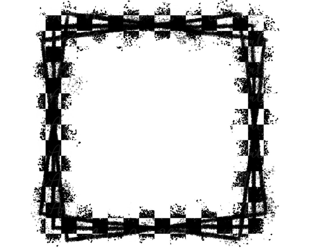 Frame Checkered Flag Distressed Checkered Flag Grunge Splash Frame ...