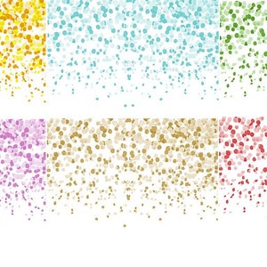 Digital Confetti,colorful Confetti Border, Confetti Clipart, Confetti ...