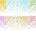Digital Confetti,colorful Confetti Border, Confetti Clipart, Confetti ...