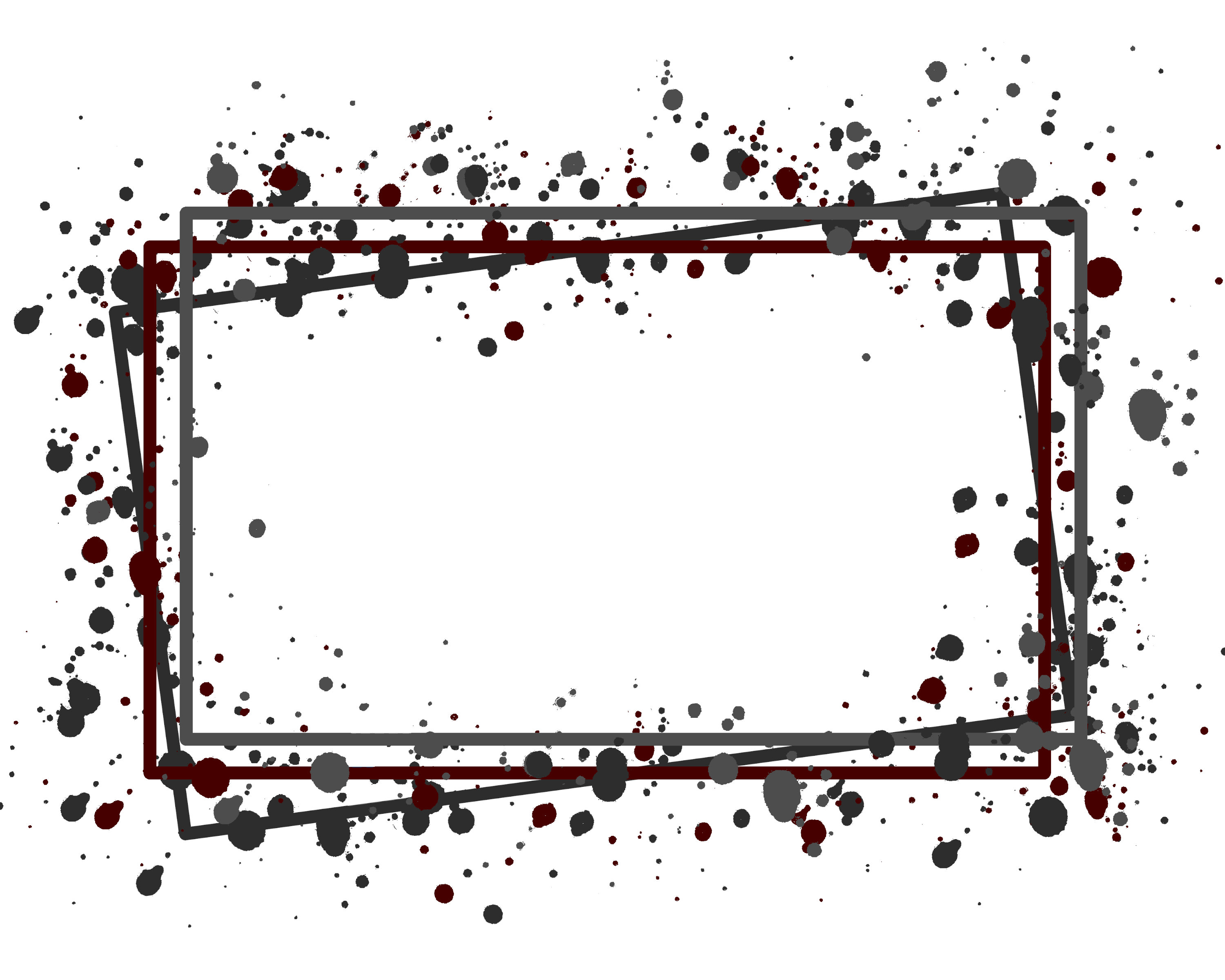 Frame Splatter Burgundy Grey Background Printable Artwork Splash ...